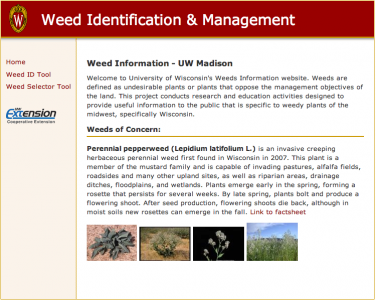 Weed ID Website – Renz Weed Science